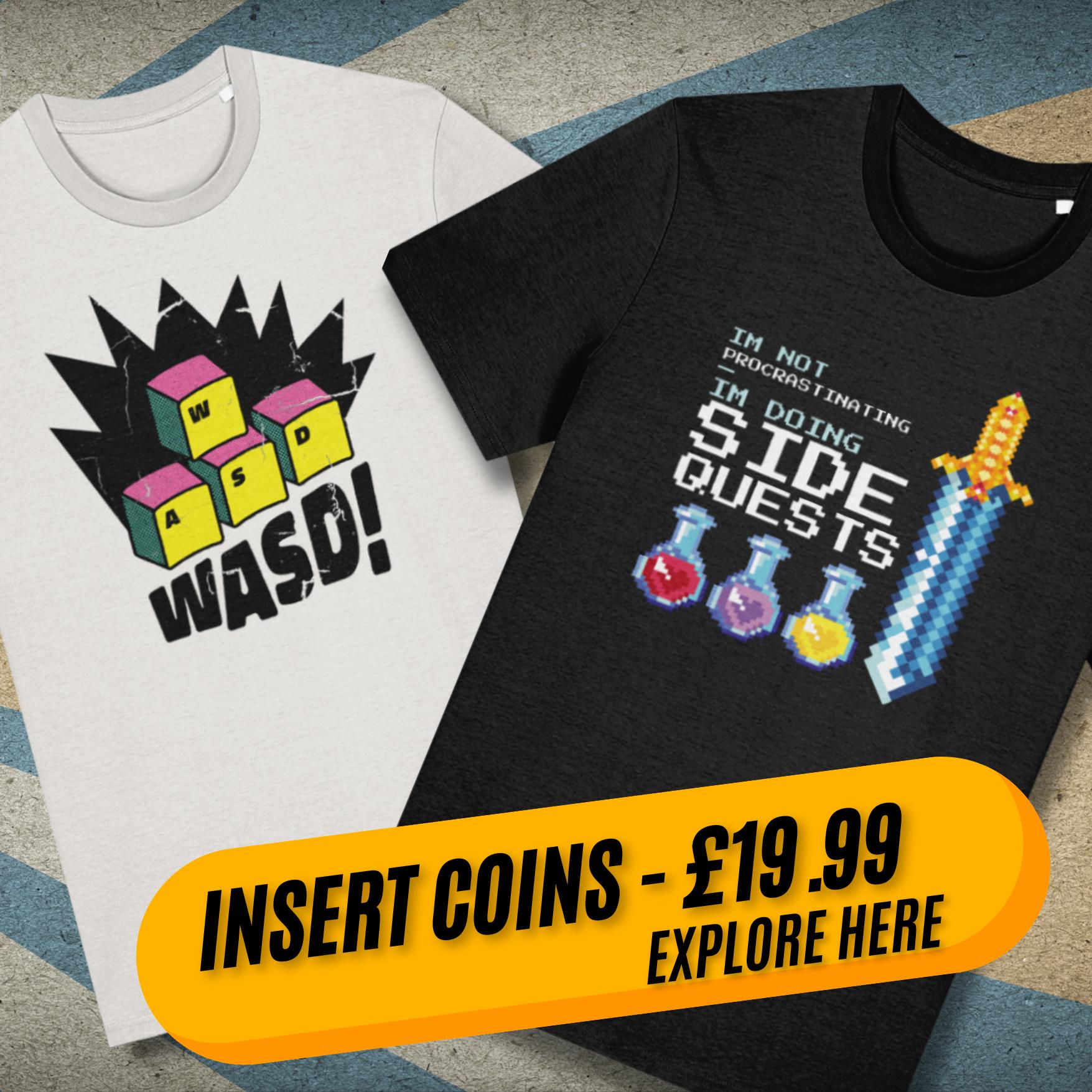Insert Coins To Continue - Premium Unisex Collection – Touch My Tee